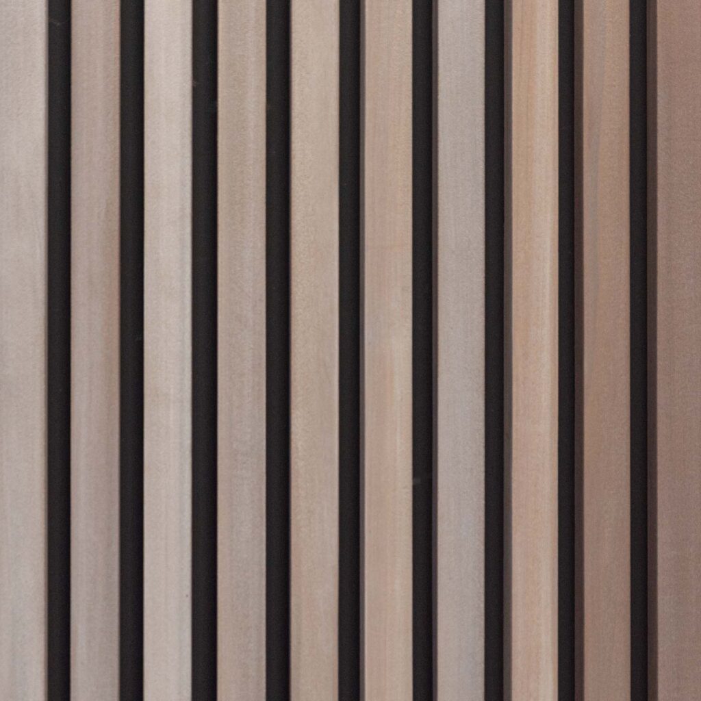 Modified Hardwood Square Slat Exterior Modular Panel - Shiro - TerraMai
